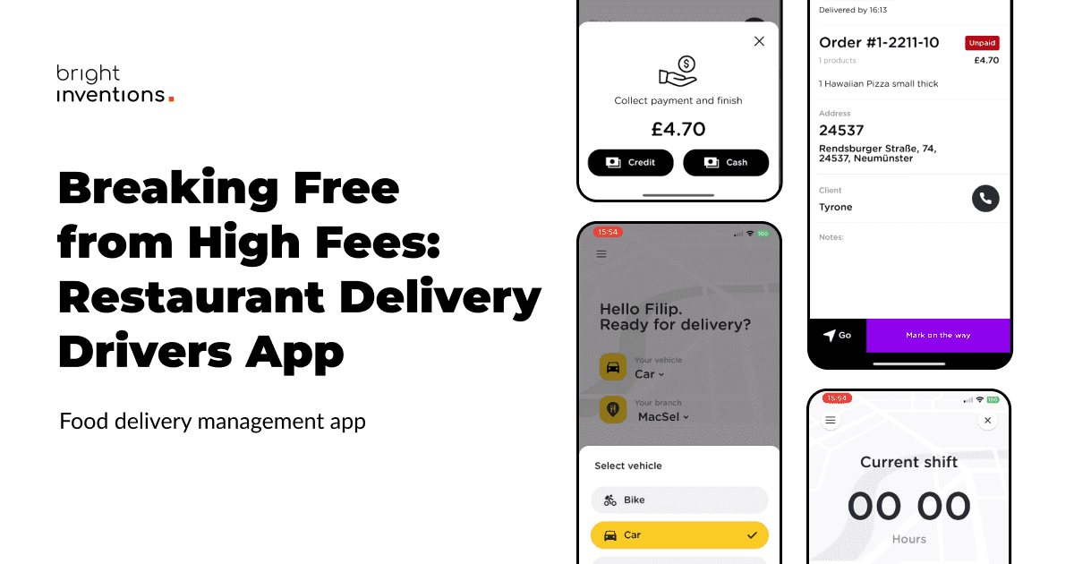 Breaking Free from High Fees: Restaurant Delivery Drivers App | Bright ...