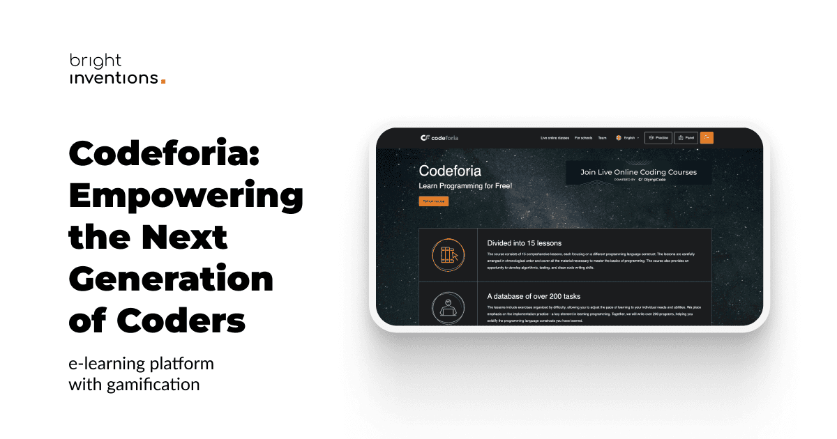 Codeforia: Empowering the Next Generation of Coders with Gamified Learning | Bright Inventions
