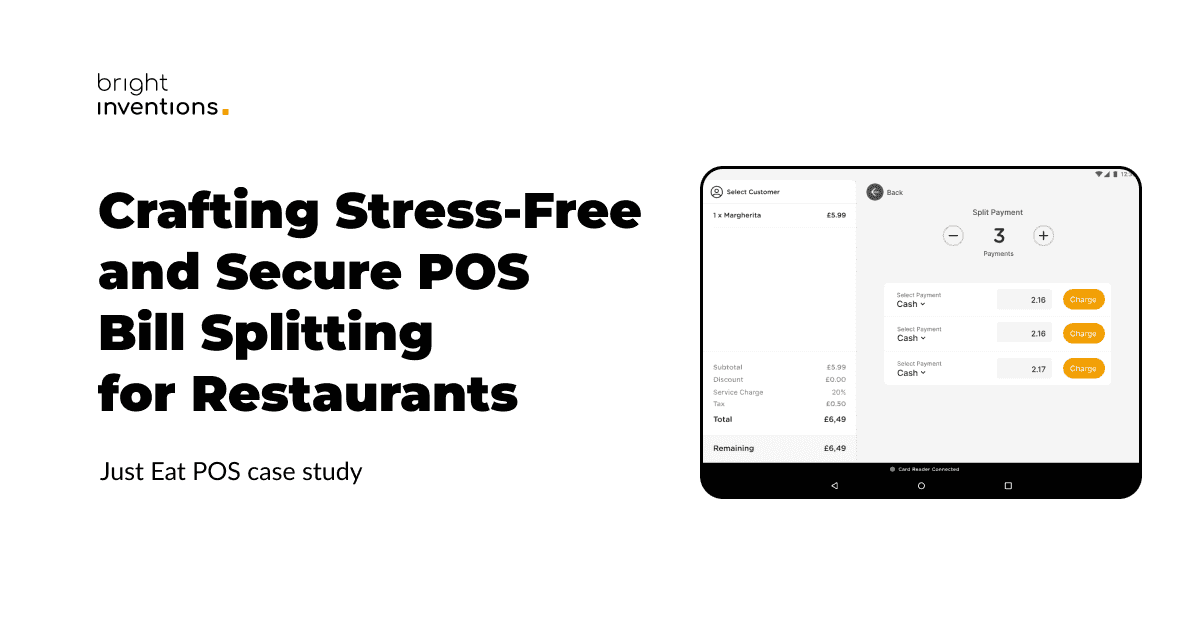 Crafting Stress-Free and Secure POS Bill Splitting for Restaurants | Bright Inventions