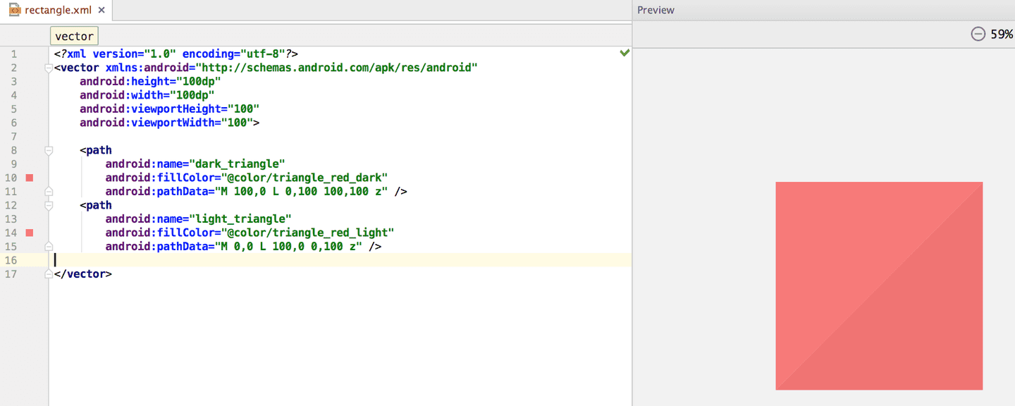 Creating simple vector drawables in Android Studio | Bright Inventions